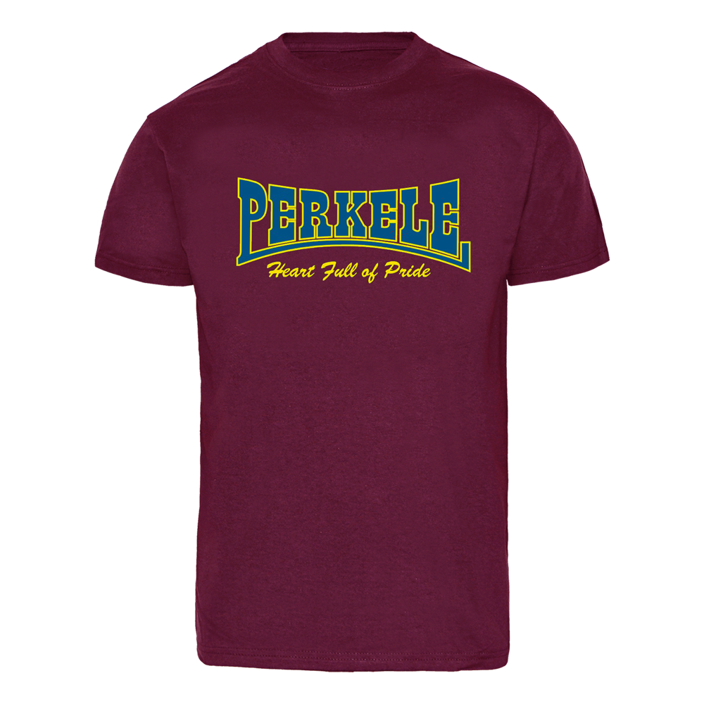 Perkele "Heart full of Pride Logo" T-Shirt (bordeaux) | cheap at SPIRIT ...